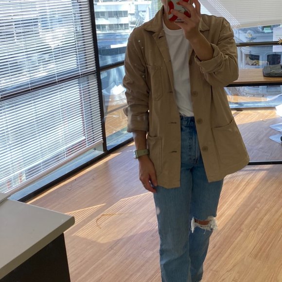 Uniqlo | Jackets & Coats | Uniqlo Button Up Jacket | Poshmark